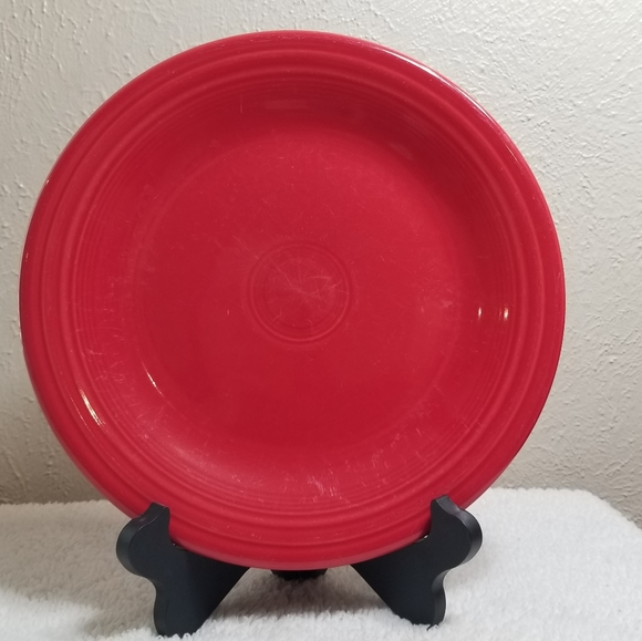 Fiestaware | Dining | Fiestaware Dinner Plate Red Ceramic Plate | Poshmark